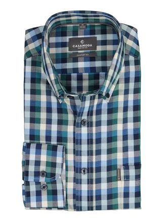 Casamoda CasaModa Herren Hemd blau Baumwolle
