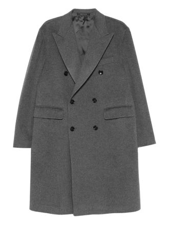 Tagliatore manteau &agrave; boutonni&egrave;re crois&eacute;e et poches - Gris