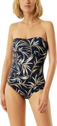 Schiesser Damen Bandeau Badeanzug, Multicolor 1, 44 / C
