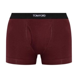 Tom Ford Homme, Sous-v&ecirc;tements, Rouge, Taille: L Boxers avec logo