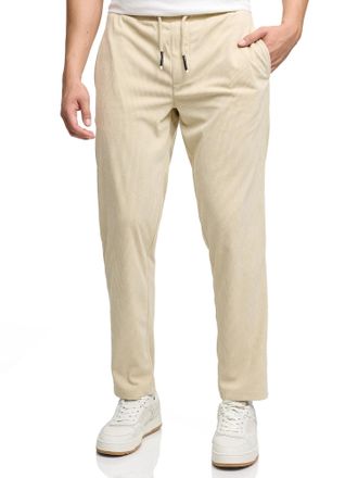 Indicode Herren INNemoto Pants Cord-Hose mit elastischem Komfortbund | Herrenhose Chinohose f&uuml;r M&auml;nner Fog, M