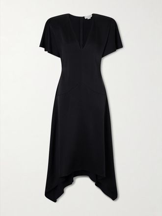 Stella McCartney Midikleid Aus Geh&auml;mmertem Satin - Schwarz