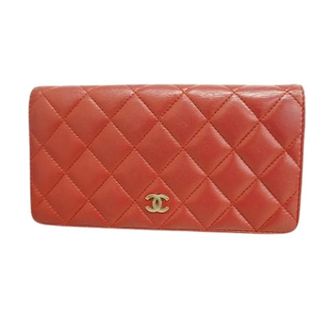 Chanel Portefeuille long (bi-pli) Pre-owned - Femme - Pre-owned - Rouge - Taille: ONE Size