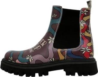 Dogo Femme Cuir Vegan Multicolore Bottes Longues - Never Stop Dreaming Motif