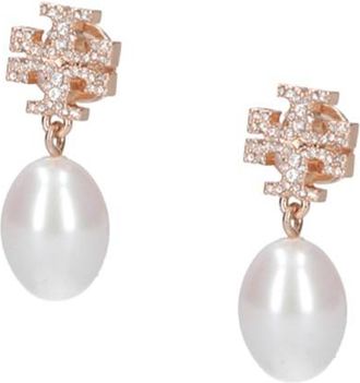 Tory Burch Earrings With Pearls And Rhinestones Kira
