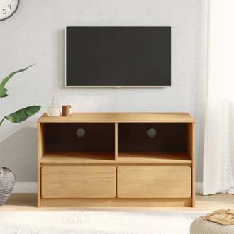 vidaXL Meuble tv sauda ch&ecirc;ne 99x43x55 cm bois de pin massif