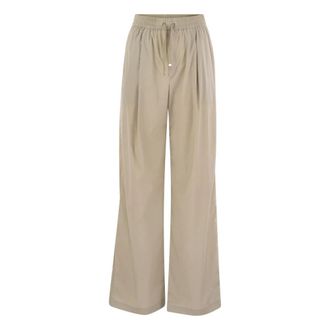 Herno Wide Hosen - - Trousers - Damen - Beige - XS