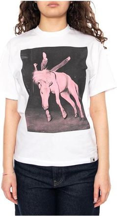 Carhartt Work in Progress Femme, Tops, Blanc, Taille: 40 FR W S/S Sean Hamilton T-Shirt