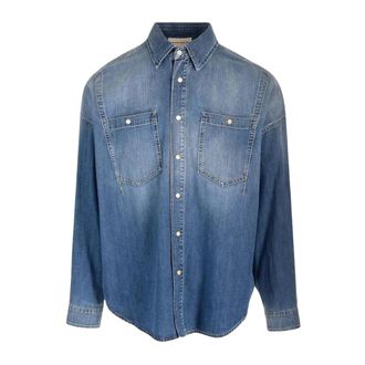 Alexander McQueen Herren, Shirts, Blau, SGr&ouml;&szlig;e