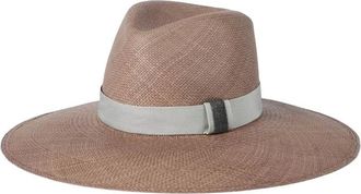 Brunello Cucinelli unisex, Accessoires, Brun, Taille: M Straw Fedora