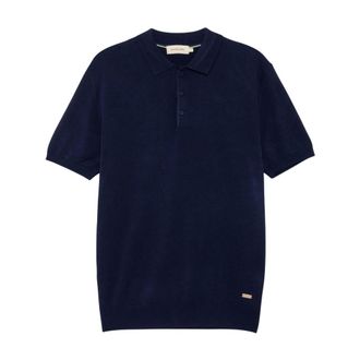 Gianni Lupo Homme, Tops, Bleu, Taille: S Polo Tricot Coupe Muscle