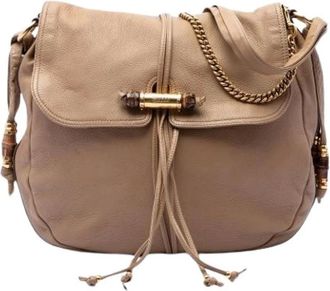 Gucci Sac bandouli&egrave;re en cuir pr&eacute;-poss&eacute;d&eacute; - Femme - Pre-owned - Beige - Taille: ONE Size