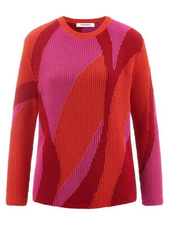 Peter Hahn Rundhals-Pullover Peter Hahn rot