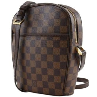 Louis Vuitton Sac bandouli&egrave;re Damier en toile Pre-owned - Femme - Pre-owned - Brun - Taille: ONE Size