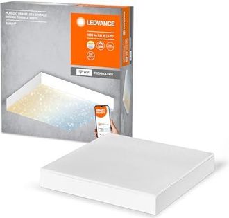 Ledvance SMART+ WiFi-Glitzer-Panelleuchte 300x300, 21W, 1800lm, regulierbares Weißlicht (3000K bis 6500K), rahmenlos, mit Glitzereffekt, steuerbar per App, kom