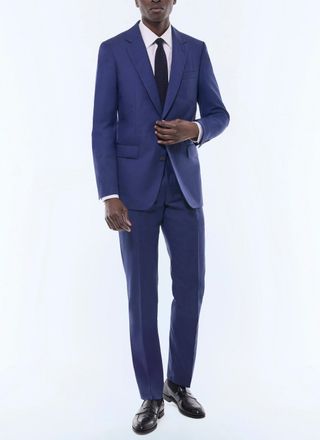 Fursac Costume ajust&eacute; en toile de laine - Taille 44 - Homme