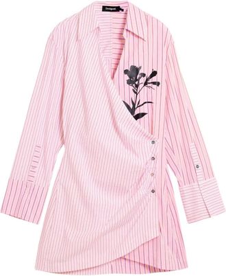 Desigual Femme, Robes, Rose, Taille: 38 FR Vest Candy Shirt Dress