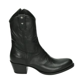 Sendra Western Dameslaars in Schwarzem Nubuk - - Shoes - Damen - Schwarzk - 42 EU