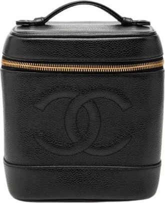 Chanel Sac Vanity Pre-owned - Femme - Pre-owned - Noir - Taille: ONE Size
