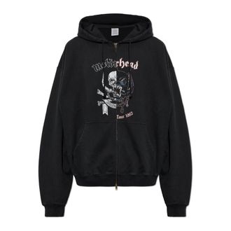 VETEMENTS Bedruckter Sweatshirt - - Sweatshirts & Hoodies - Herren - Schwarzk - M
