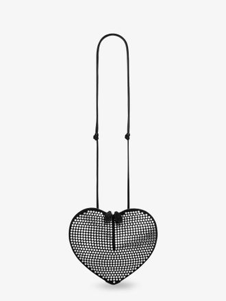 Alaia Le Coeur suede shoulder bag with all-over studs - ALAIA - gender_Woman