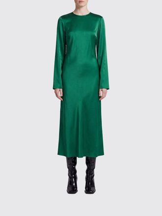R&oacute;he Robe de soir&eacute;e fourreau midi en pure soie &agrave; manches longues