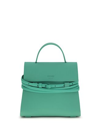 Moschino Womens Handbag Tie Me Green Silicone Handbags Hand Bags