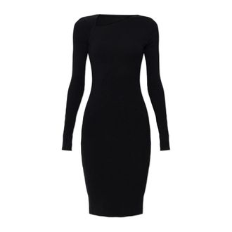 Maison Margiela Figurbetontes Kleid - - Dresses - Damen - Schwarzk - M