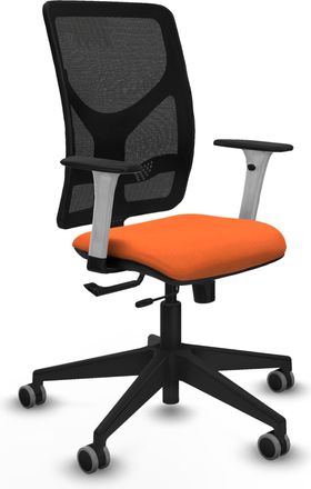 Piqueras y Crespo Stuhl mit verstellbaren Armlehnen, h&ouml;henverstellbare Lendenwirbelst&uuml;tze, ausgestattet mit Syncro/Traslack und Schneideschaum, mit Rollen 65 mm, Parket