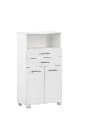 Schildmeyer Highboard Emmi 159168, wei&szlig; matt, 30,3 x 59,8 x 110,5 cm