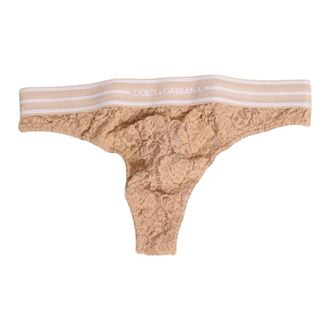 Dolce & Gabbana Tanga / String - - Underwear - Damen - Beige - M