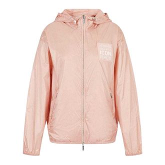 A|X Armani Exchange Jacke f&uuml;r Damen, Durchgehender Rei&szlig;verschluss (Pink)