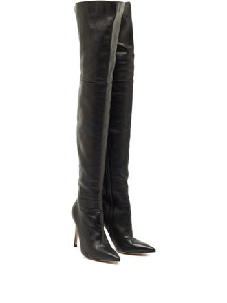 Gianvito Rossi Hansen leather over-the-knee boots - Schwarz