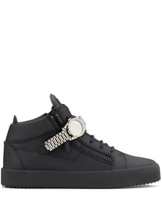 Giuseppe Zanotti baskets &agrave; ornements - Noir