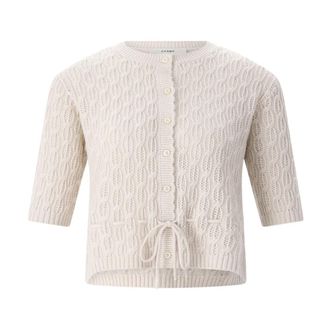 Frame Denim Kurzarm-Cardigan - - Knitwear - Damen - Beige - S