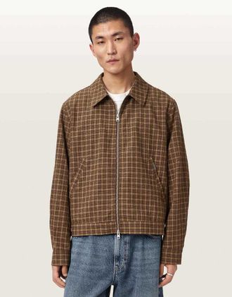 AllSaints Lakeshaw - Jacke in Morass-Braun