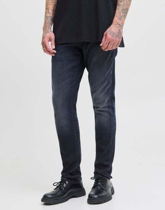 Jack & Jones Jeans aus Denim in Blau in schlanker Passform