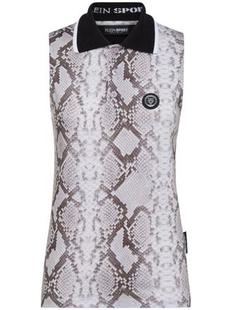 Plein Sport Top mit Print - Nude