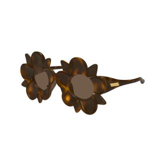 Bottega Veneta Lunettes de soleil Peggy Flower Bv1399S 008 - unisex - Accessoires - Brun - Taille: ONE Size