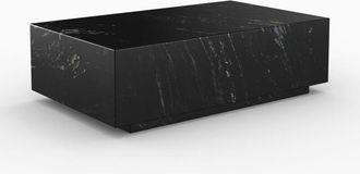 Rendez-Vous D&eacute;co Rendez-vous D&eacute;co - Table basse rectangulaire en marbre noir - iza&eacute;