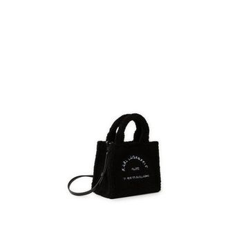 Karl Lagerfeld gestickte Handtasche - schwarz