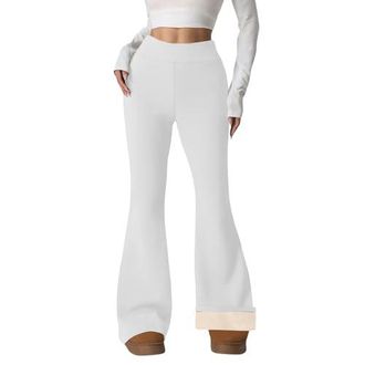 Generic Legging thermique doublé en polaire pour femme - Collants dhiver taille haute avec contrôle du ventre - Pantalon thermique opaque ultra chaud pour le 