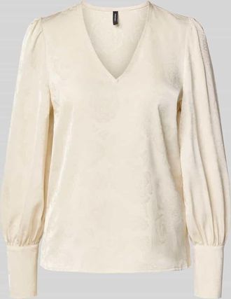 Vero Moda Regular Fit Langarmbluse mit V-Ausschnitt