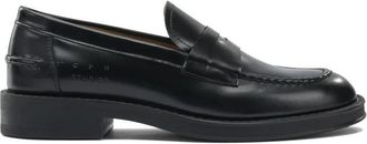 Copenhagen Polished Leather Loafers - Gr. 36 (EU) - in Schwarz