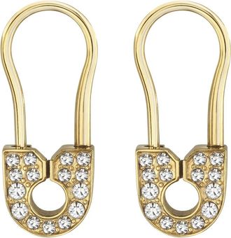 Philipp Plein Ohrringe - Ohrringe Plein Safety Pin - Gr. unisize - in Gold - f&uuml;r Damen