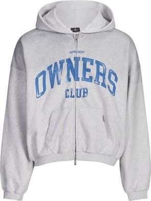 Represent Sweat oversize zipp&eacute; &agrave; capuche en coton