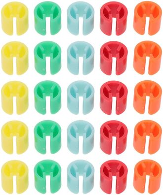 BESPORTBLE 150 St&uuml;ck Farbige Kunststoff Gr&ouml;&szlig;enmarkierungsringe f&uuml;r Kleiderb&uuml;gel Gr&ouml;&szlig;enclips f&uuml;r Kleidung Kleiderschrank Organizer f&uuml;r Private und Gewerbliche Nut