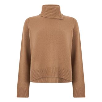 Vince Pullover mit hohem Kragen - - Knitwear - Damen - Braun - M