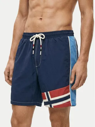 Napapijri Badeshorts V-Reflect NP0A4G6H Dunkelblau Regular Fit