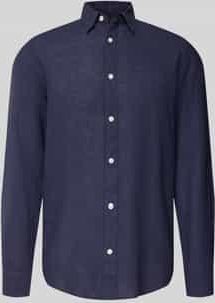 Only & Sons Slim Fit Freizeithemd aus Baumwoll-Leinen-Mix Modell CAIDENLS SOLID